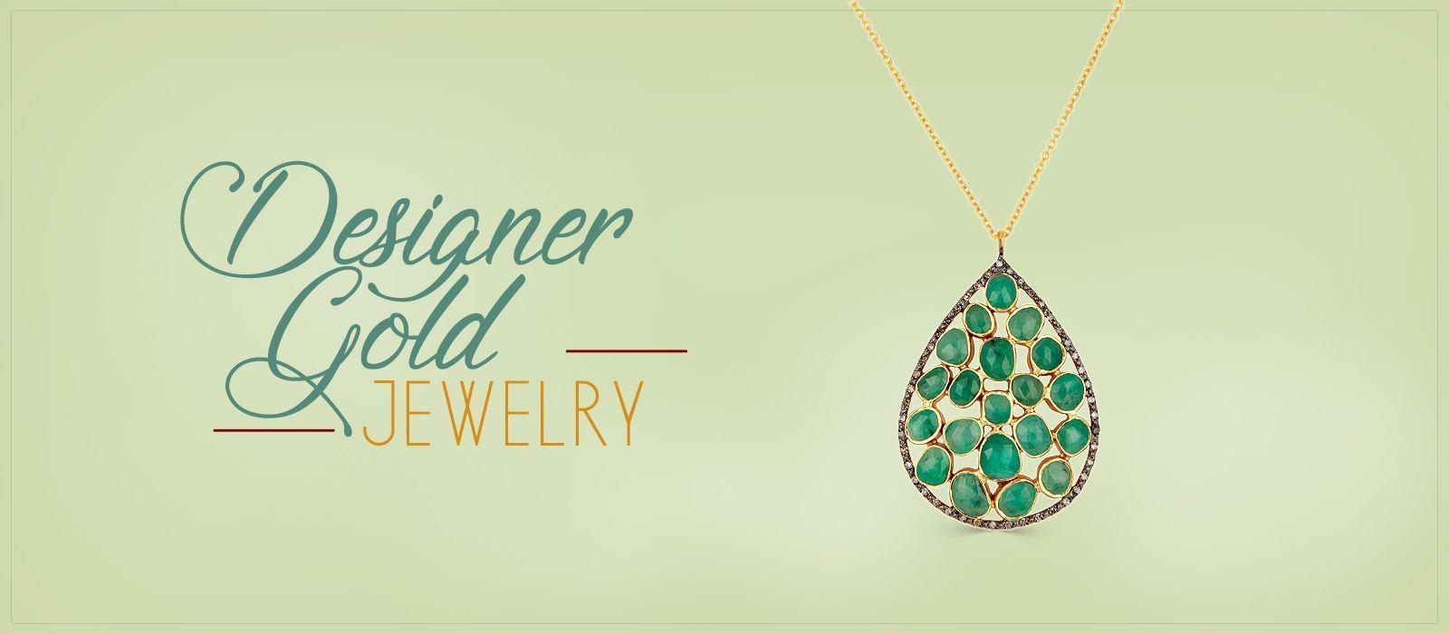 Designer gold jewelry Jaipur | gold jewellery designs India