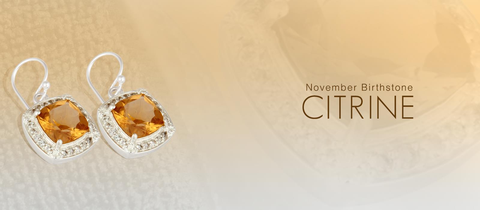 November birthstone citrine jewelry | citrine gem meaning