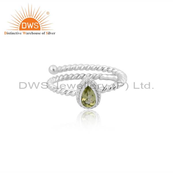August Birthstone Ring - Beautiful Peridot Jewelry