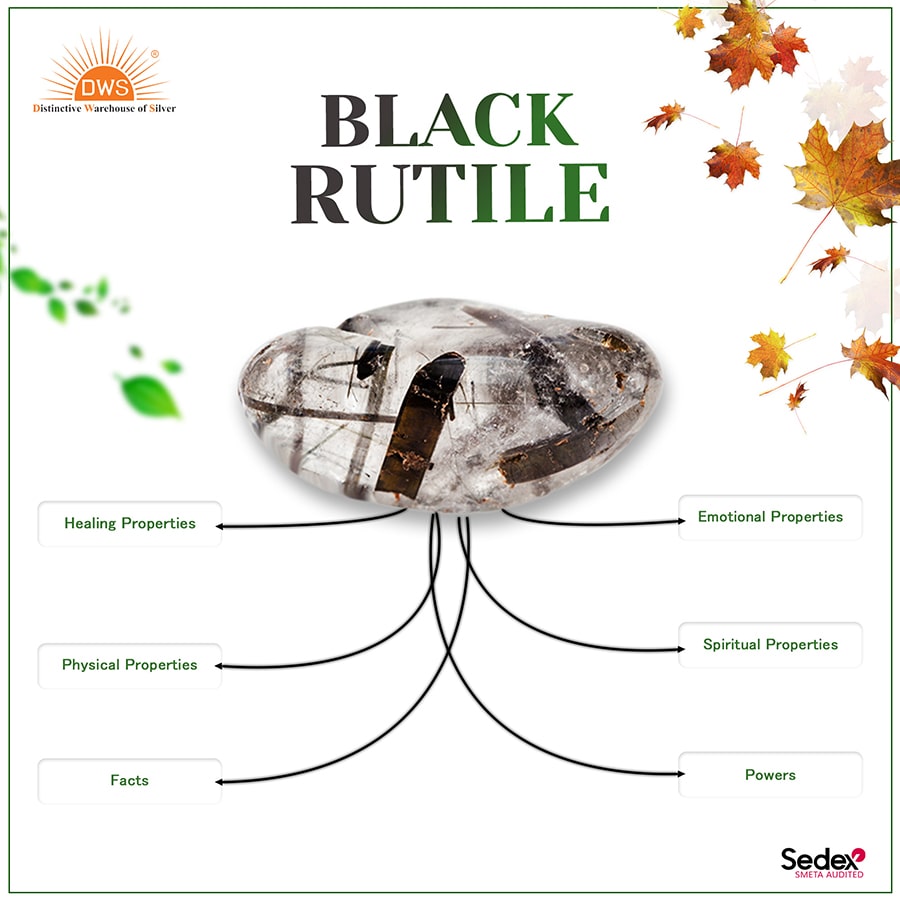 Black Rutile Gemstone: Meaning, Healing, Facts, Powers, Uses